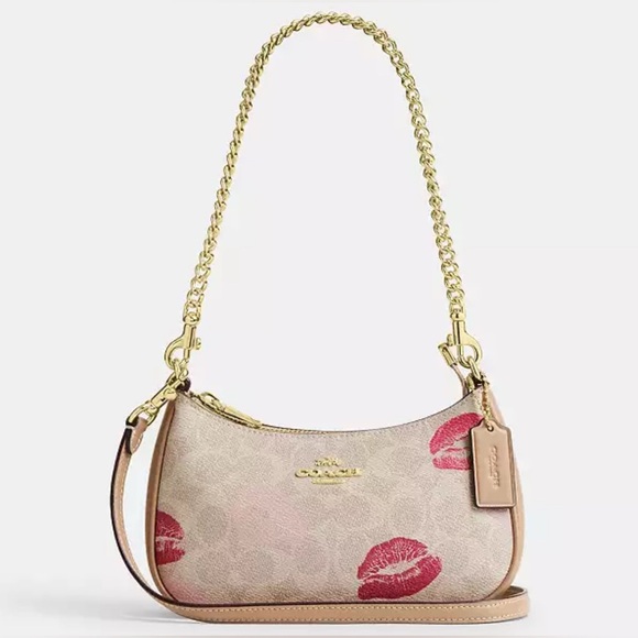 Coach | Bags | Coach Teri Mini Crossbody Bag In Signature Canvas With ...